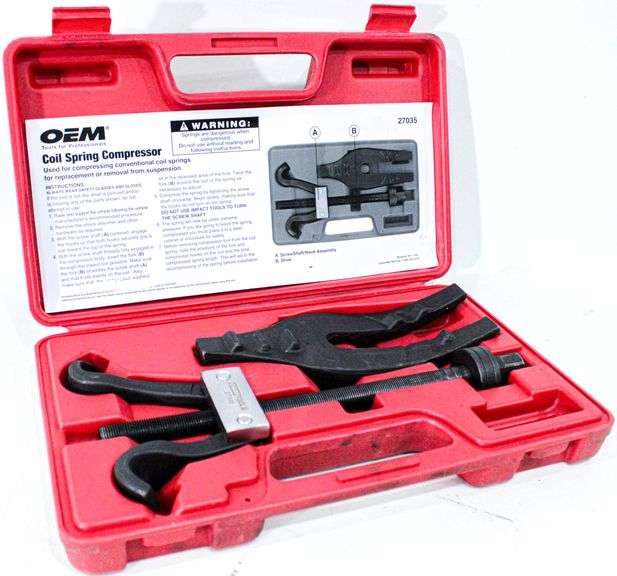 OEM Coil Spring Compressor with Case - Bunting Online Auctions