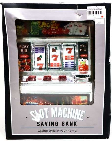 Slot Machine Saving Bank - Bunting Online Auctions