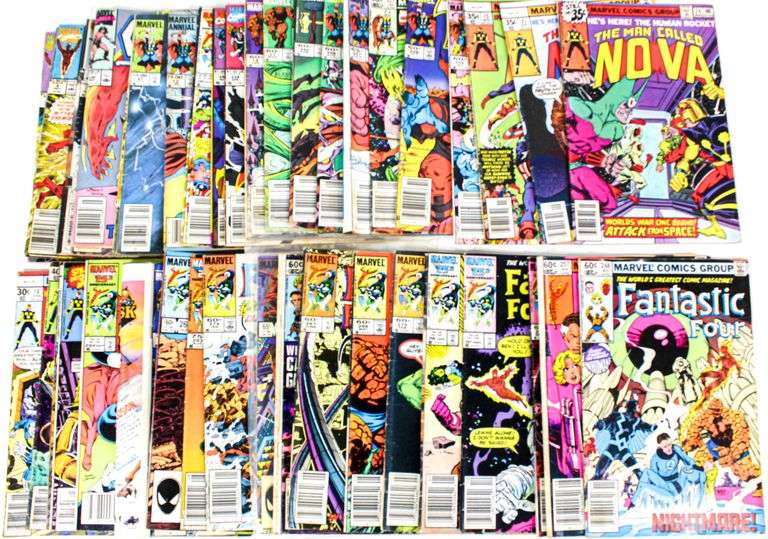 1980s Marvel Comic Books , Includes Fantastic Four , DareDevil . The ...