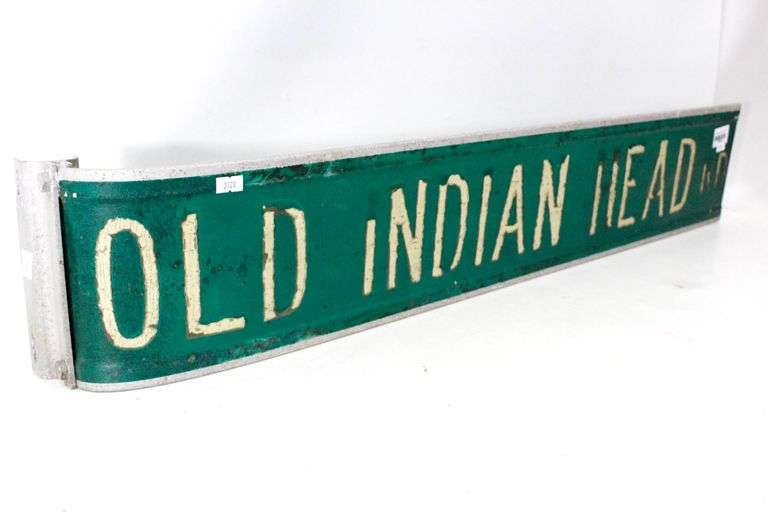Vintage Old Indian Head Rd Street Road Sign - Collectible. 37x7 ...