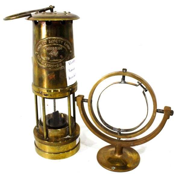 Cambrian W. R. Clanny - Sir H. Davy Miner / Nautical Brass and Glass ...