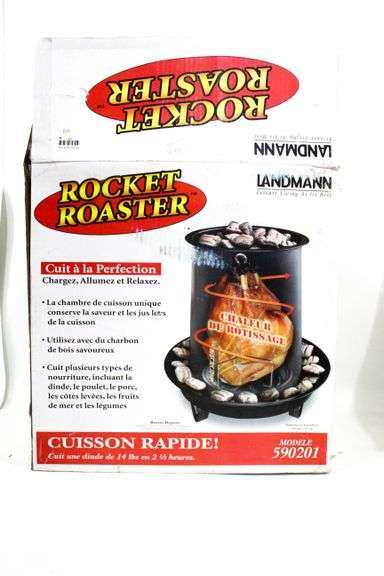 Rocket Roaster Charcoal Roaster use for Chicken, Turkey, Vegetables ...