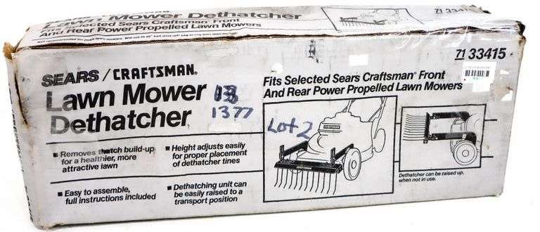 Sears Craftsman Lawn Mower Dethatcher- 33415, Fits Select Craftsman ...