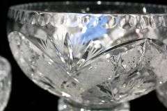 Vintage Bohemian-Czech "Queen Lace" Hand-Cut Crystal Bowls - and ...