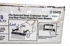 Sears Craftsman Lawn Mower Dethatcher- 33415, Fits Select Craftsman ...