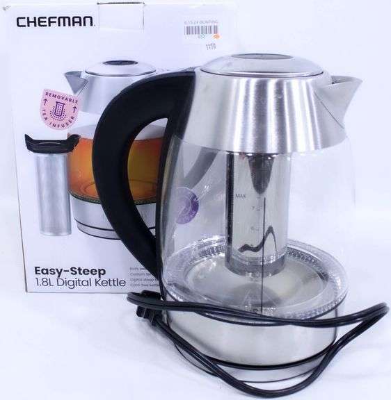 Chefman Model RJ11-17-TCTI-V2 Electric Kettle T5 E - Bunting Online Auctions