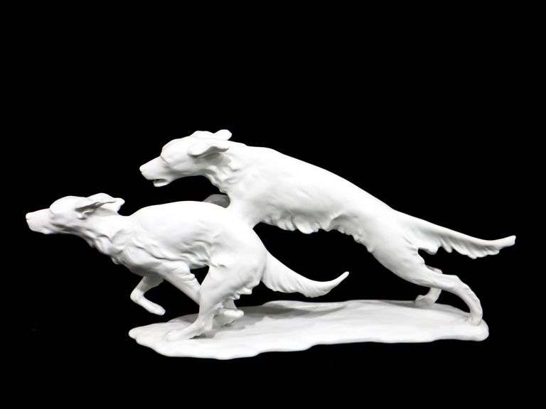 Kaiser W. Germany "Running Dogs" by G. Bochuraun (b. 1925) - Signed ...