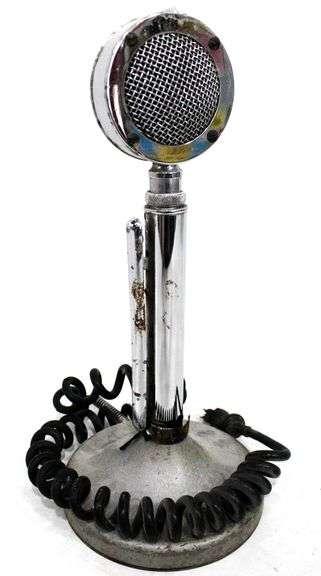 Vintage Astatic Table Top Ham Radio Microphone - Bunting Online Auctions