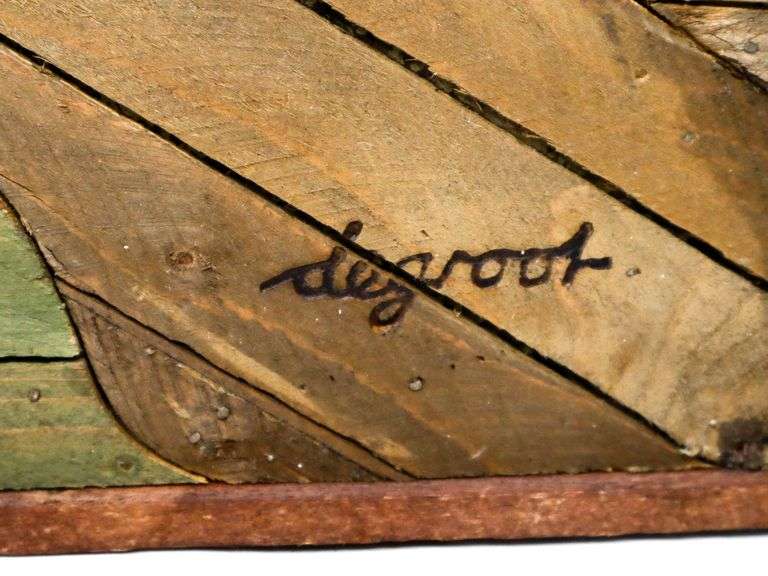 Lath Art by Austin Productions, Hand-Painted and Signed by the Dutch / American Artist Theodore ...