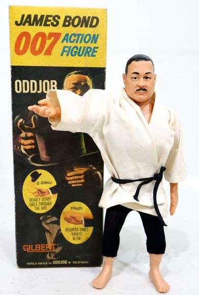 James Bond 007 "Goldfinger" Action Figure "Odd Job" by A. C. Gilbert Co ...