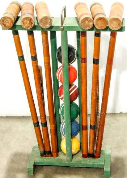 Croquet Set with Stand - Bunting Online Auctions