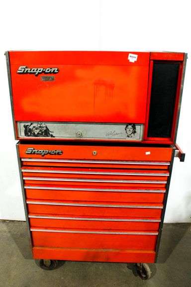 Snap-On Tool Cabinets , Rick Mears special edition , - Stacking - Bunting Online Auctions