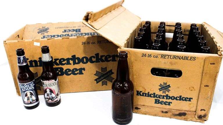 Crates / Boxes of empty Knickerbocker Beer Bottles - Bunting Online ...
