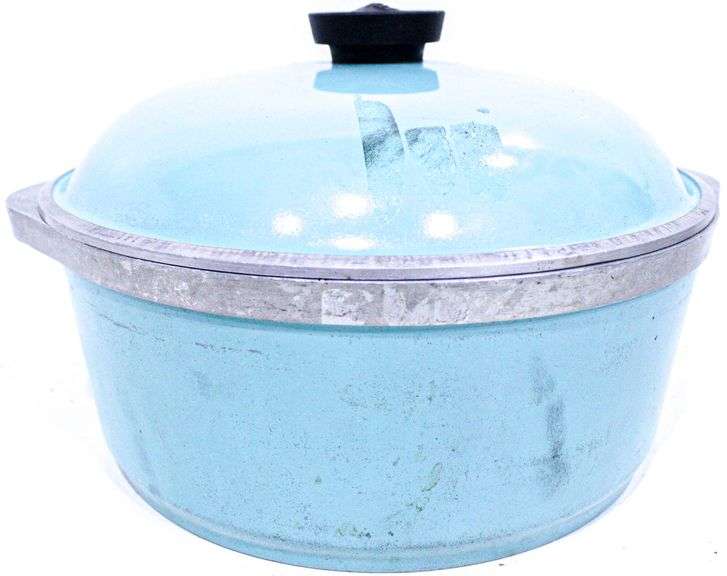 Club Aluminum Turquoise Dutch Oven / Roaster Retro Cookware - Found as ...