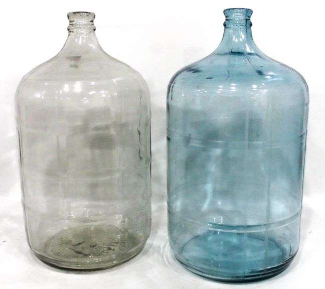 Beautiful Vintage Glass Demijohn Bottles - Two - Bunting Online Auctions