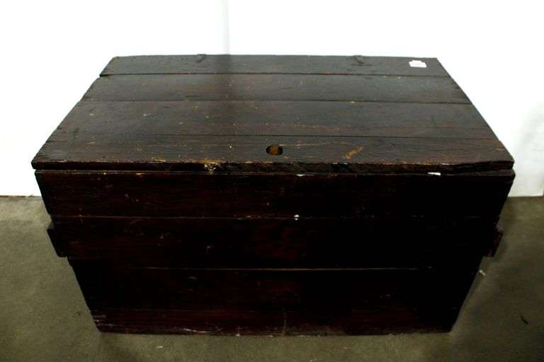 Flat Top Wooden Storage Chest - Painted - 20 x 20 x 34 - Bunting Online ...