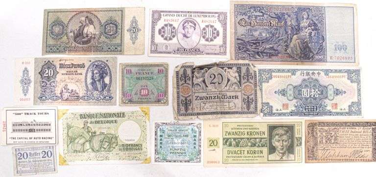 Foreign currency Wartime and Pre War , Includes German and French ...