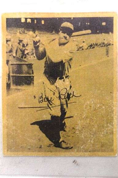 Babe Ruth 1934 R310 " Butter Finger " Baseball card , " John Abraham ...
