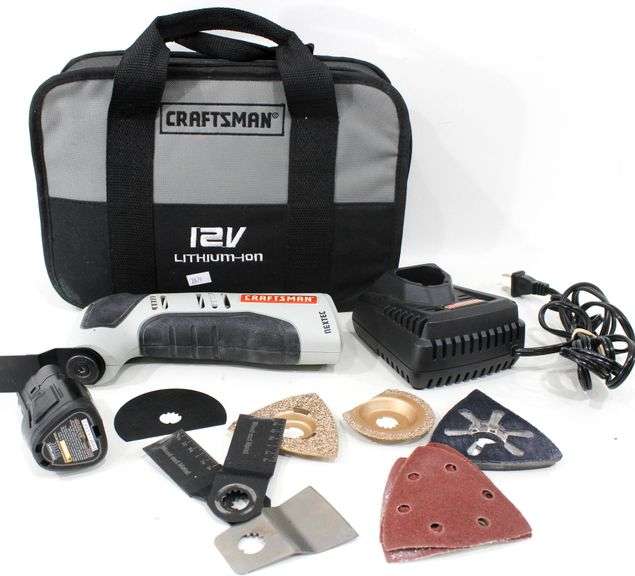 Craftsman Nextec 12V Lithium-Ion Multi-Tool with Accessories and Carry ...