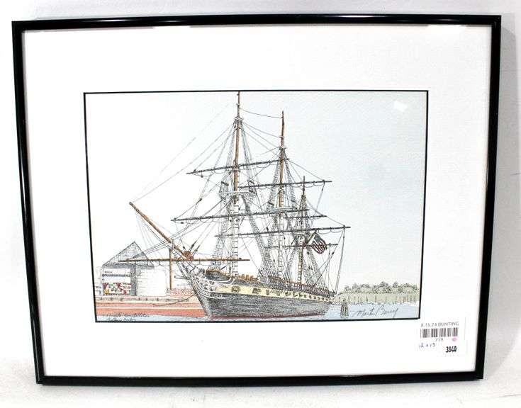 "US Frigate Constellation Baltimore Harbor" by Martin Barry (Maryland ...