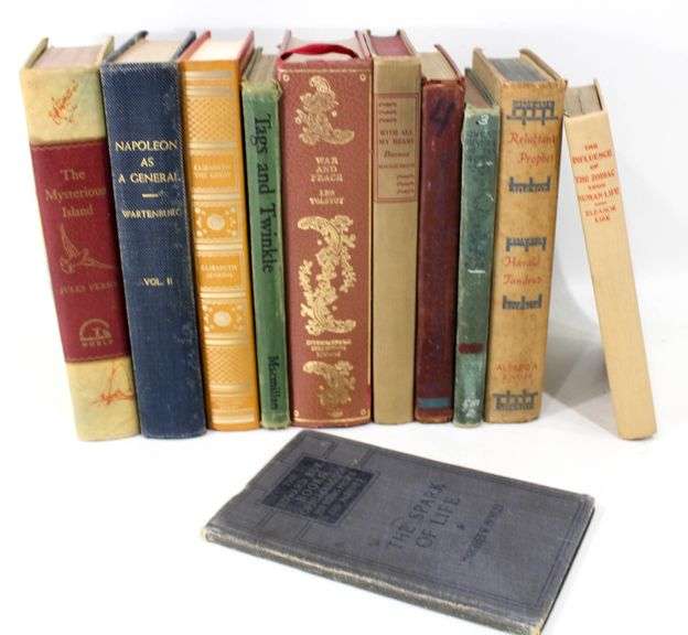 Vintage Eclectic Book Collection: The Mysterious Island, Napoleon as a ...