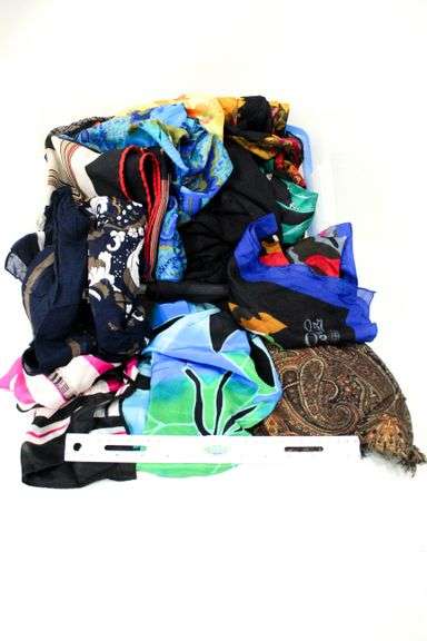 Beautiful Selection of Scarves Includes- 100% Silk Liz Claiborne ...
