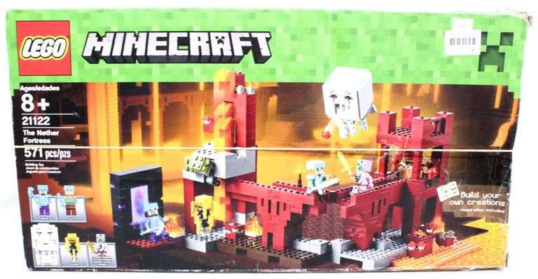 Lego Minecraft ‘The Nether Fortress’ 21133 - Bunting Online Auctions