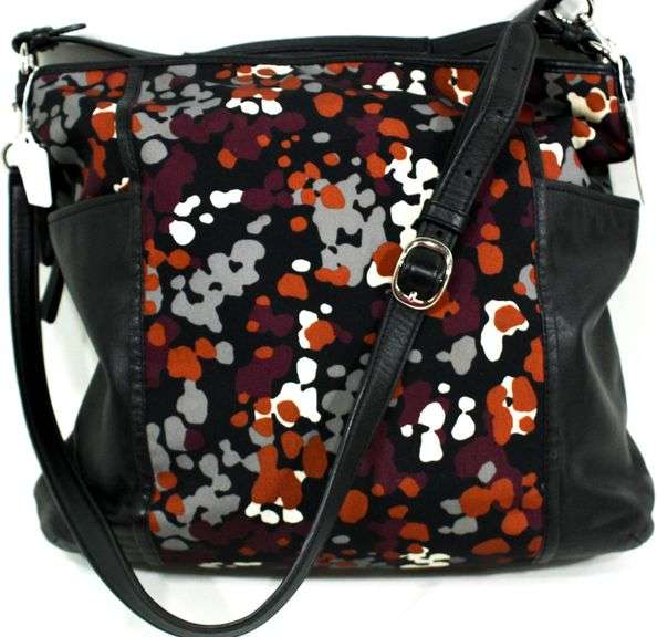 COACH New York Park Splatter Shoulder Handbag. - Bunting Online Auctions
