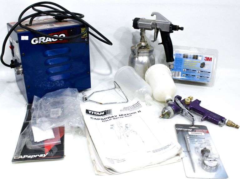 Graco Series 200 HVLP Sprayer - and - Titan Capspray Maxum II HVLP ...