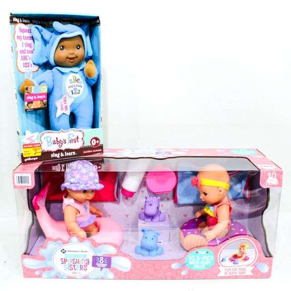 Baby's First Sing & Learn Doll - and - Member's Mark Splashing Sisters ...