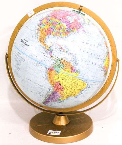 Replogle World Nation Globe Series 12 Inch Diameter Globe on Gold Tone ...