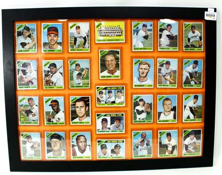 1966 Baltimore Orioles Topps baseball card set , Framed , 29 cards in ...
