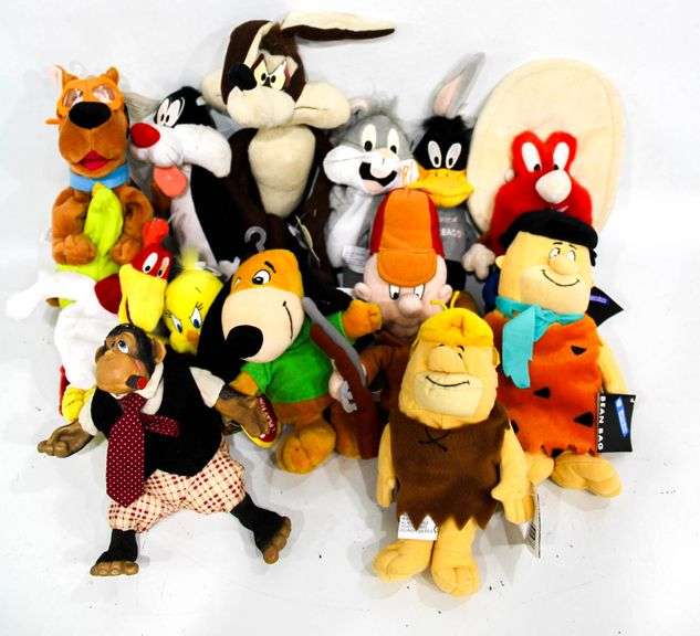 Vintage Bean Bag Plush Characters- Scooby-Doo, Flintstones, Loony Tunes ...