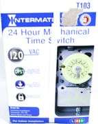 T103 Intermatic 24 Hour Mechanical Time Switch - Bunting Online Auctions