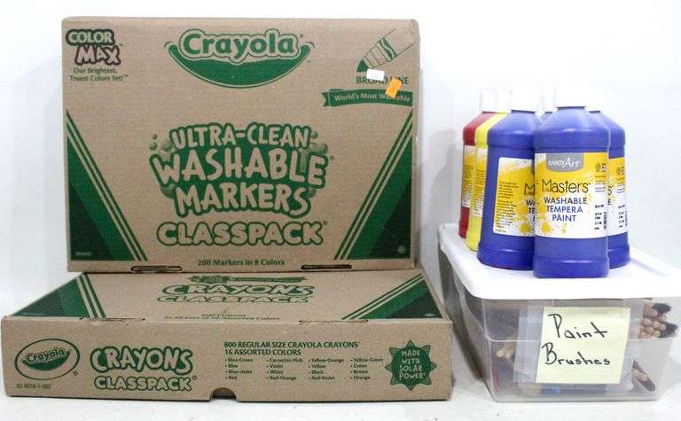 Crayola Ultra-Clean Washable Markers Class Pack - and - Crayola Crayons Class Pack - and - More ...