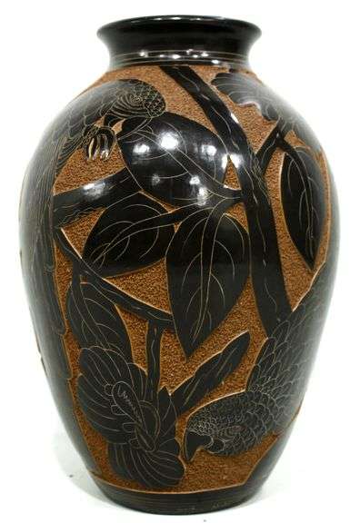 Signed - Roger Calero Hand Made Nicaraguan Incised Pottery Vase in ...