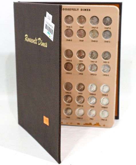 1946 - 2020 Roosevelt dime set , 48 silver dimes , 156 coins in total ...