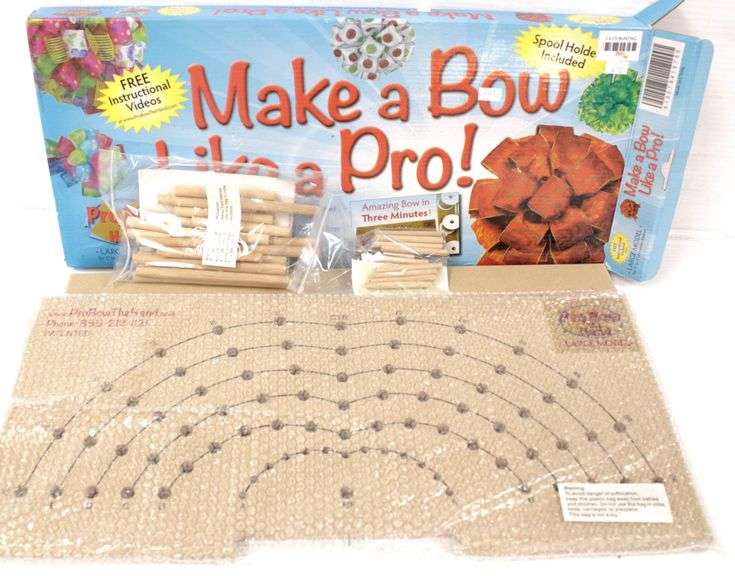 Bow Maker - Make a Bow Like a Pro! - Bunting Online Auctions