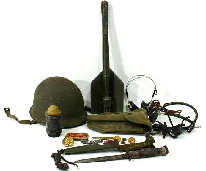Vintage WWs Era Military Equipment - Includes: Entrenching Tool - and ...
