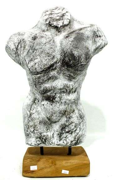 Male Torso Sculpture after Michelangelo's "The Creation of Adam" - 20 x ...