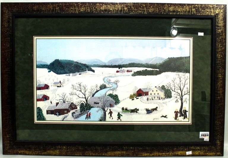 "Over the River to Grandma's House" by Moses / Born Anna Mary Robertson ...