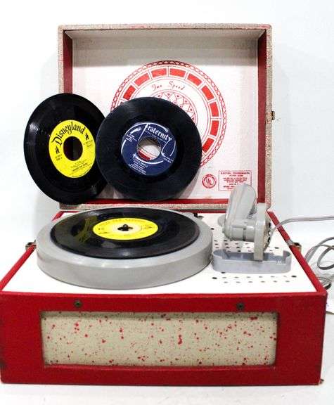 Vintage 1950s Spear Products 2-Speed Electric Phonograph Portable ...