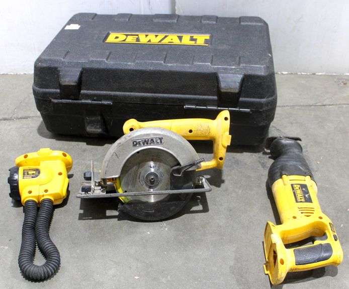 DeWalt Tools with Case - Includes: Circular Saw, Reciprocating Saw, and ...