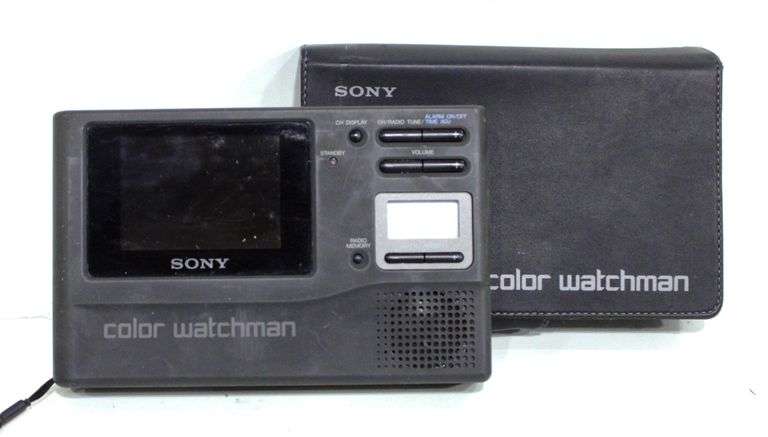SONY Color Watchman LCD Color TV -AM/FM Stereo Tuner Model No. FDL-3500 ...