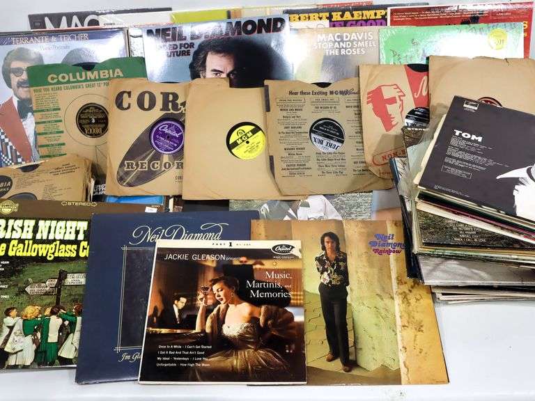 Vintage Albums and Records by: Neil Diamond, Jackie Gleason, The Ames ...