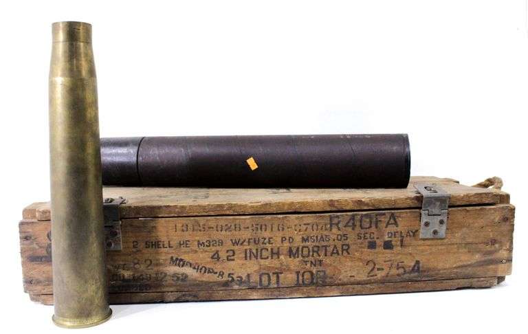 57 MM M23A2 Shell Brass Artillery Casing Dated 1943 - and - Vintage ...