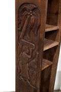 Teakwood Carved African Shelf - 69"x16"x14" - Bunting Online Auctions