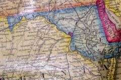 RARE 1853 dated Colton's Wall Map of the United States of America, the ...