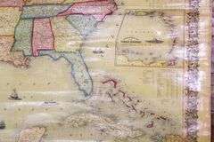 RARE 1853 dated Colton's Wall Map of the United States of America, the ...