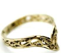 14 KT Gold Open Work Ring, size 6, in a gift box. (1.3 gm) - Bunting ...